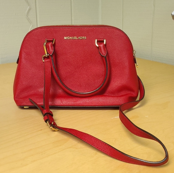 KORS Michael Kors | Bags | Michael Kors Red Leather Purse | Poshmark